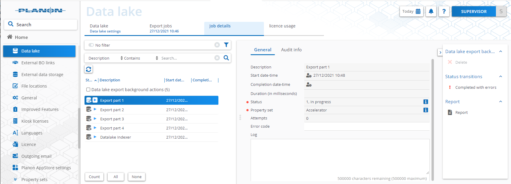 Configuring the Planon application (Cloud)